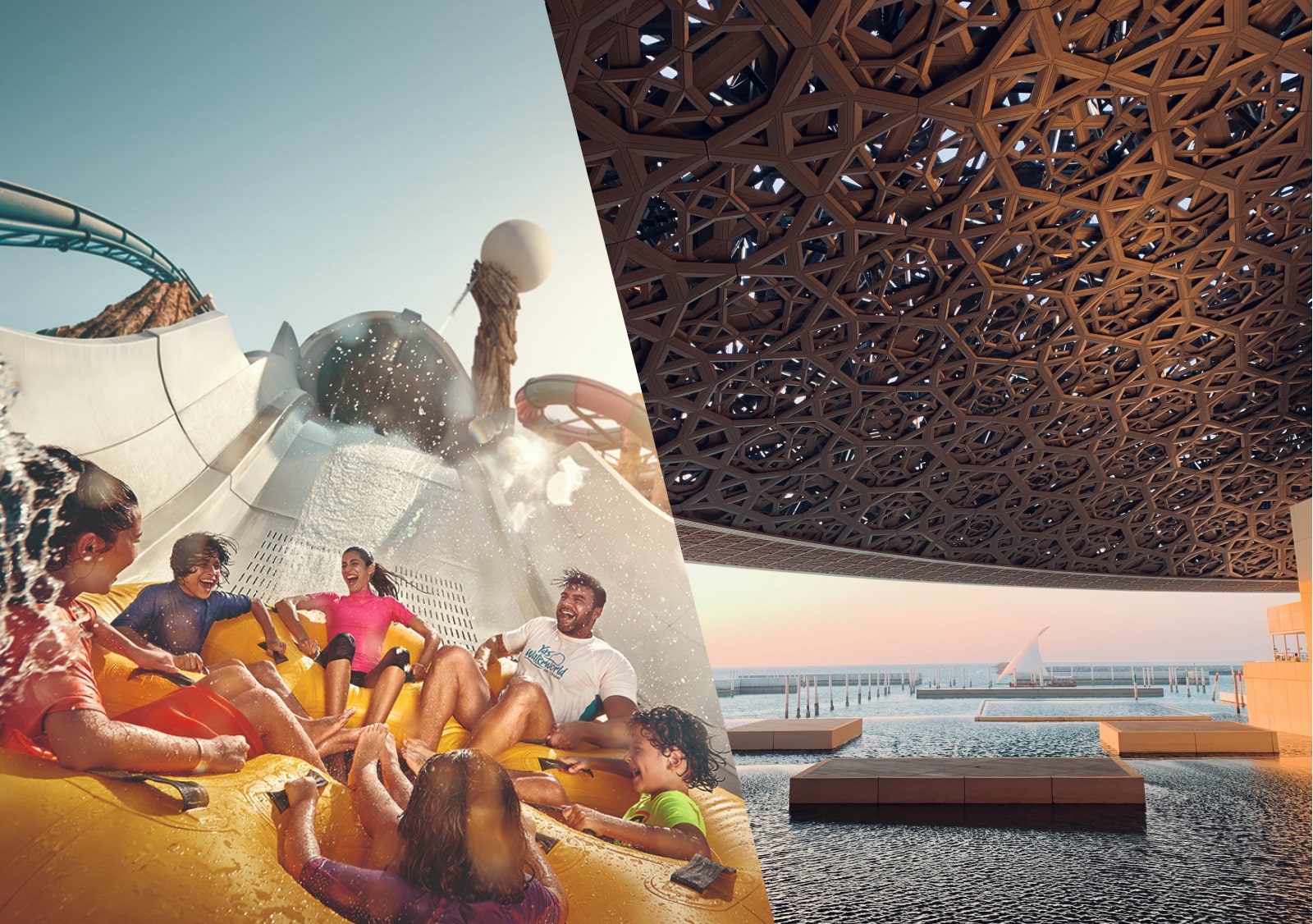 Abu Dhabi Combo Deal: Yas Water World and Louvre Abu Dhabi - JTR Holidays